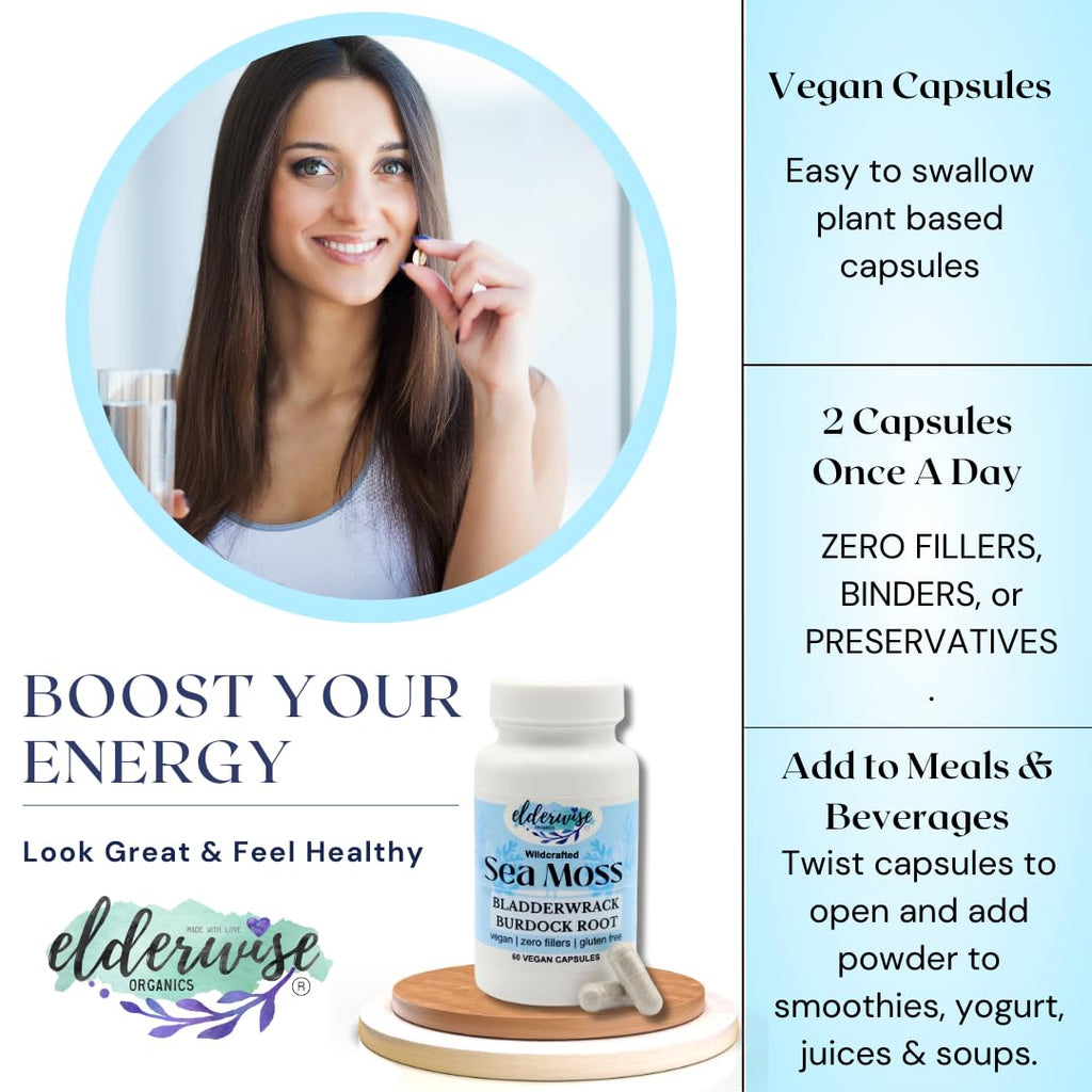 Nutrient-rich sea moss supplement