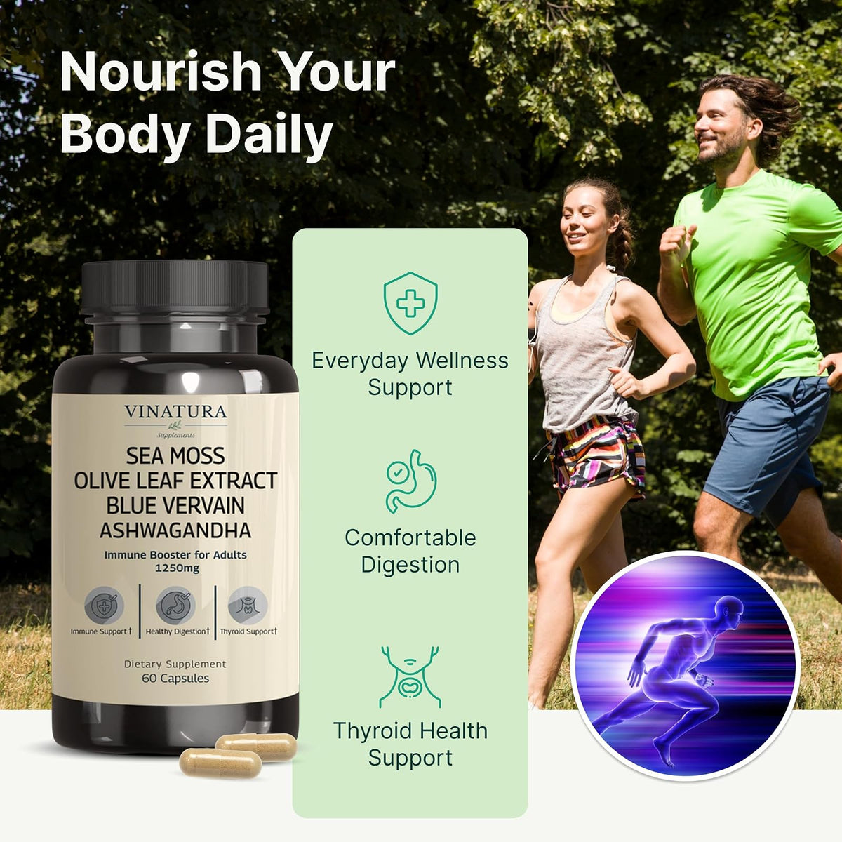 Nutrient-rich sea moss supplement