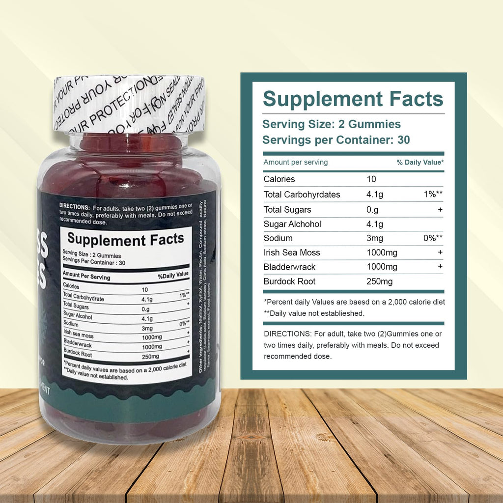 nutrient-rich sea moss wellness gummies