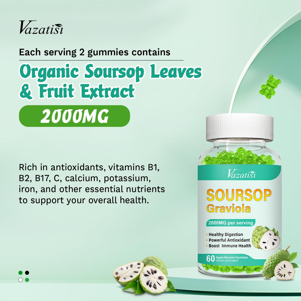 Nutrient-rich Soursop gummy supplements