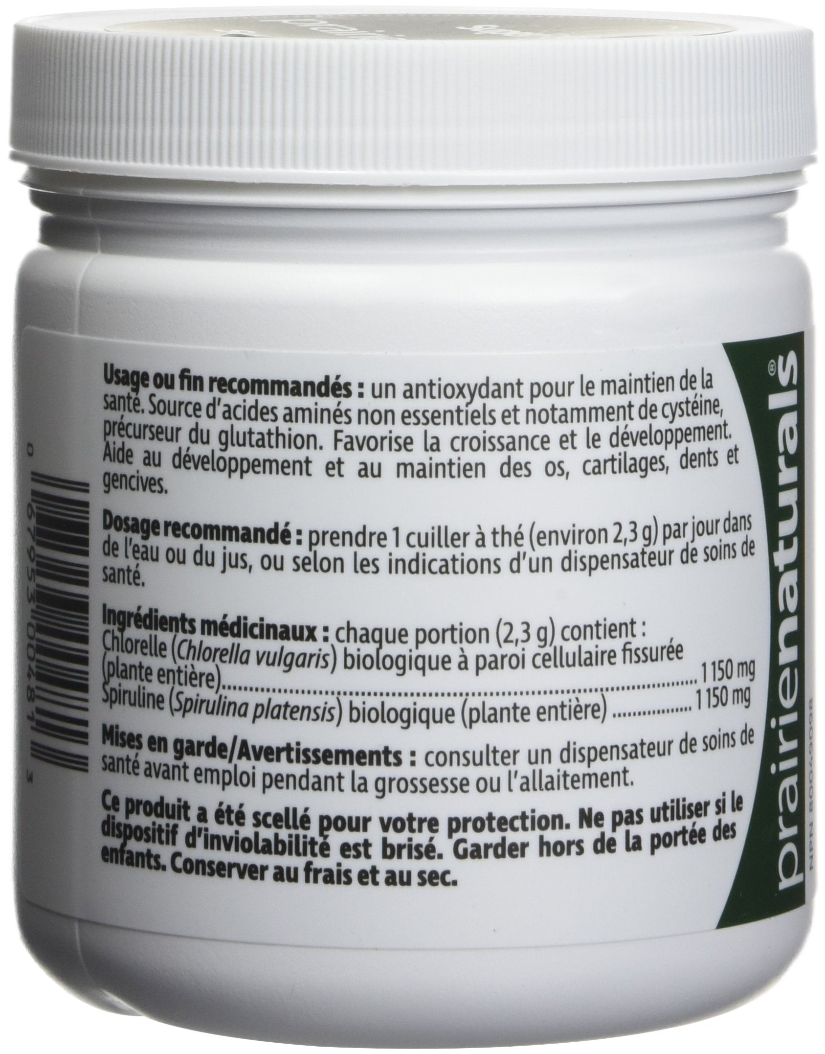 nutrient-rich spirulina and chlorella powder
