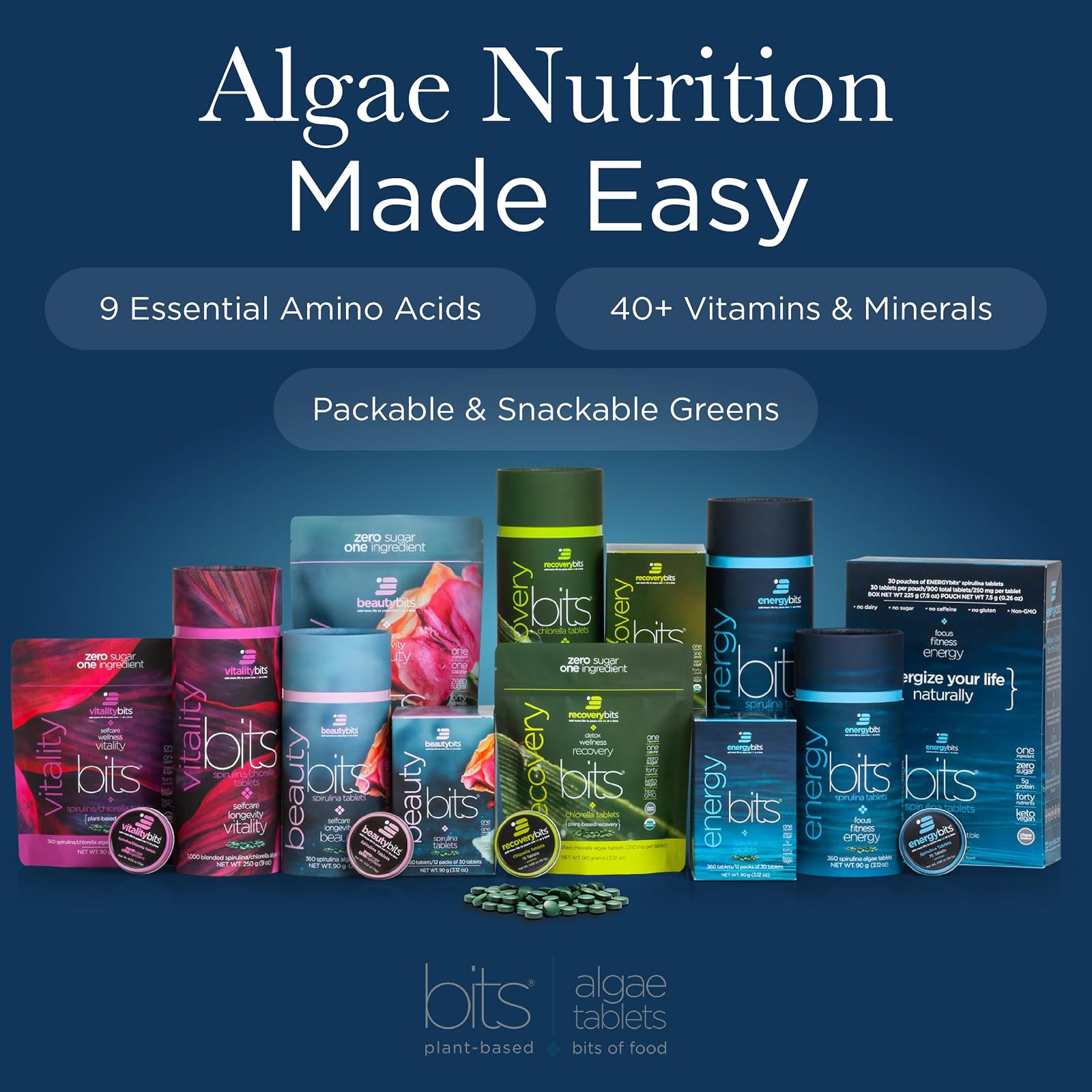 nutrient-rich spirulina and chlorella