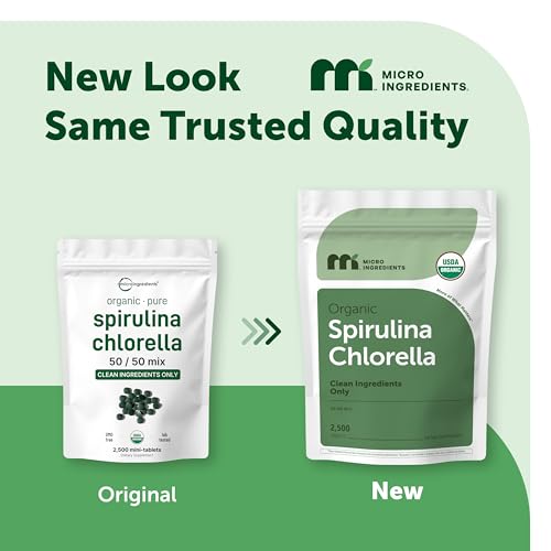 nutrient-rich spirulina & chlorella