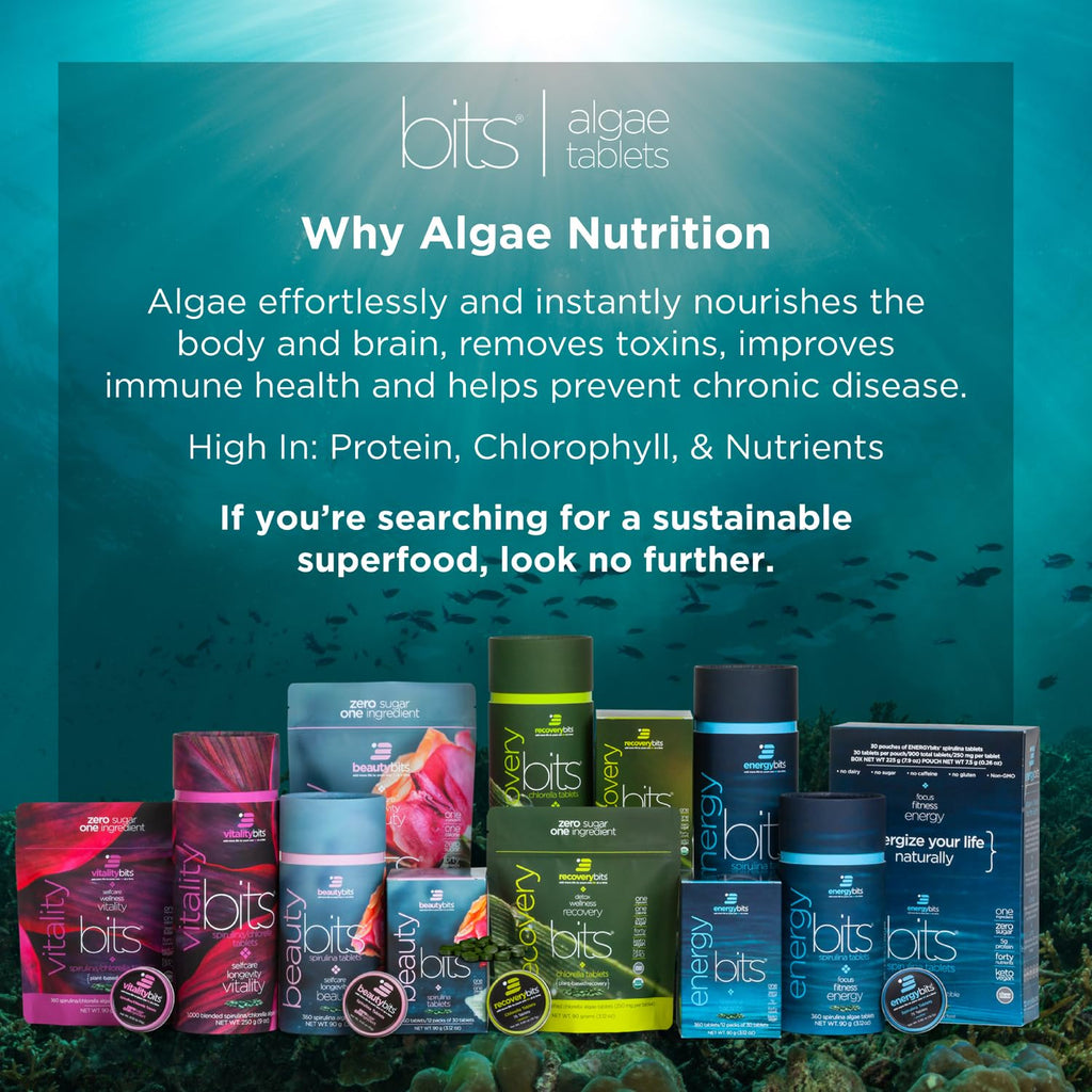 nutrient-rich spirulina & chlorella