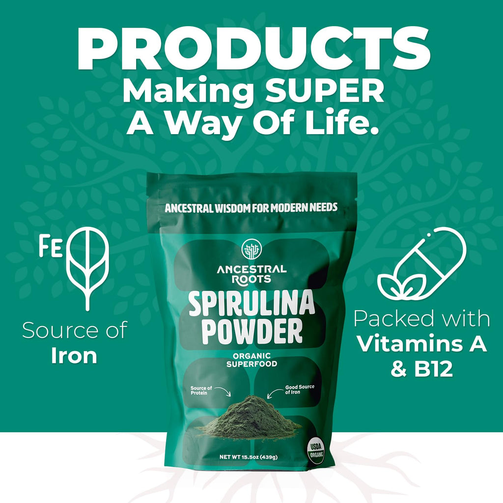 nutrient-rich spirulina for energy