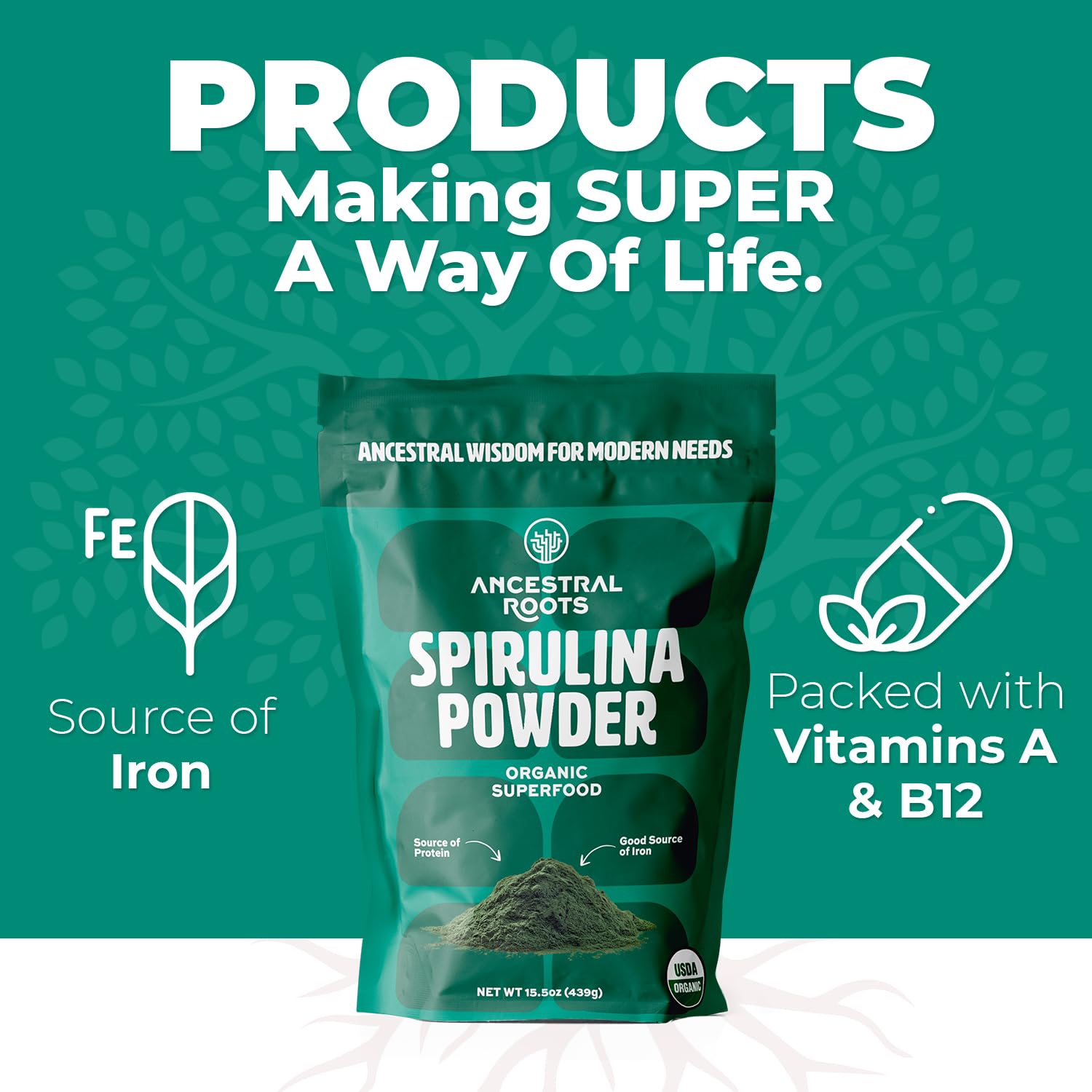 nutrient-rich spirulina for energy