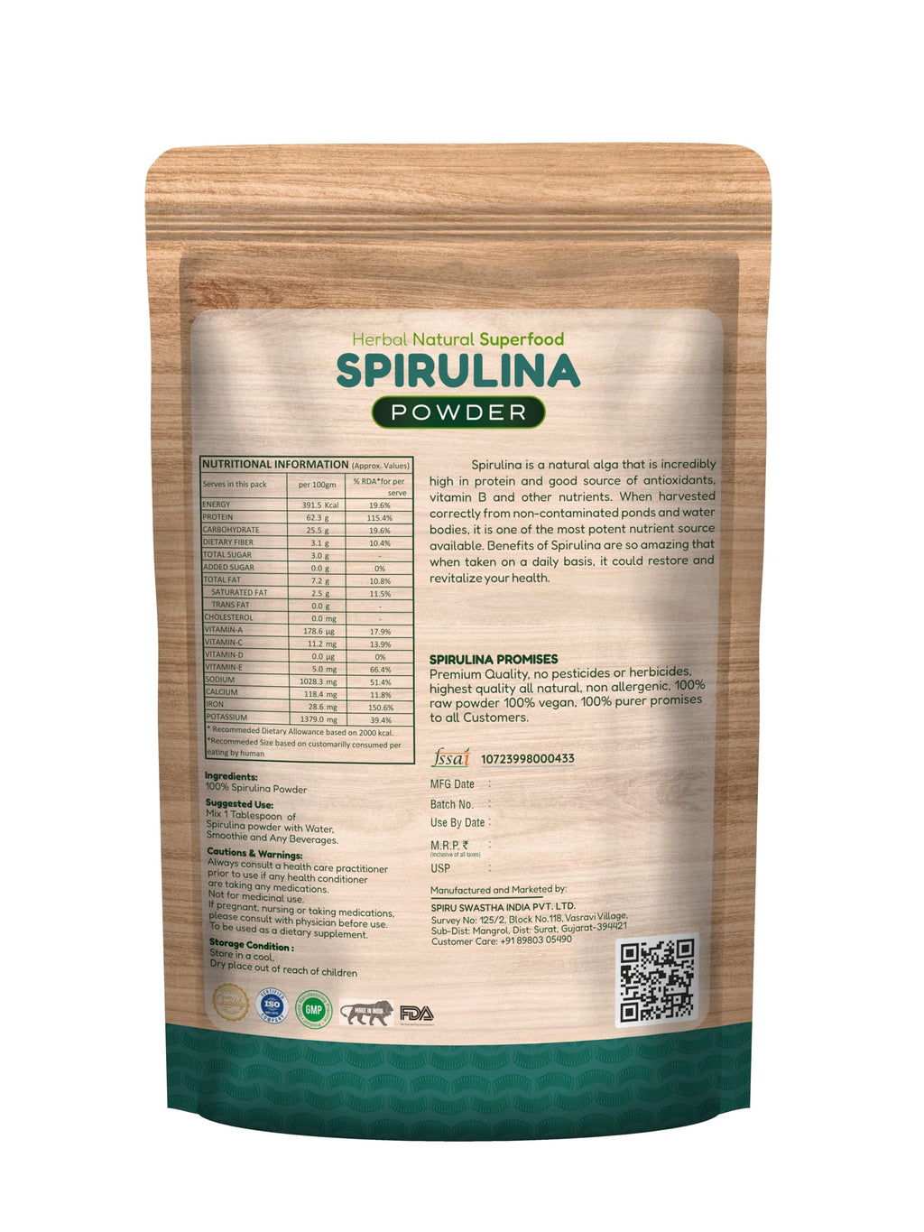 nutrient-rich spirulina for health