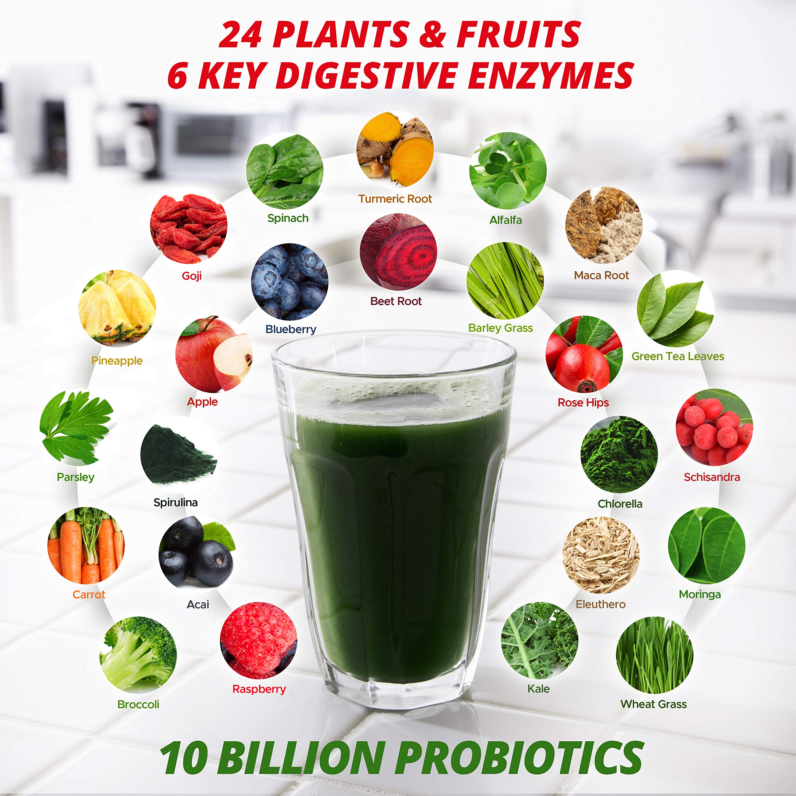 Nutrient-rich spirulina juice powder