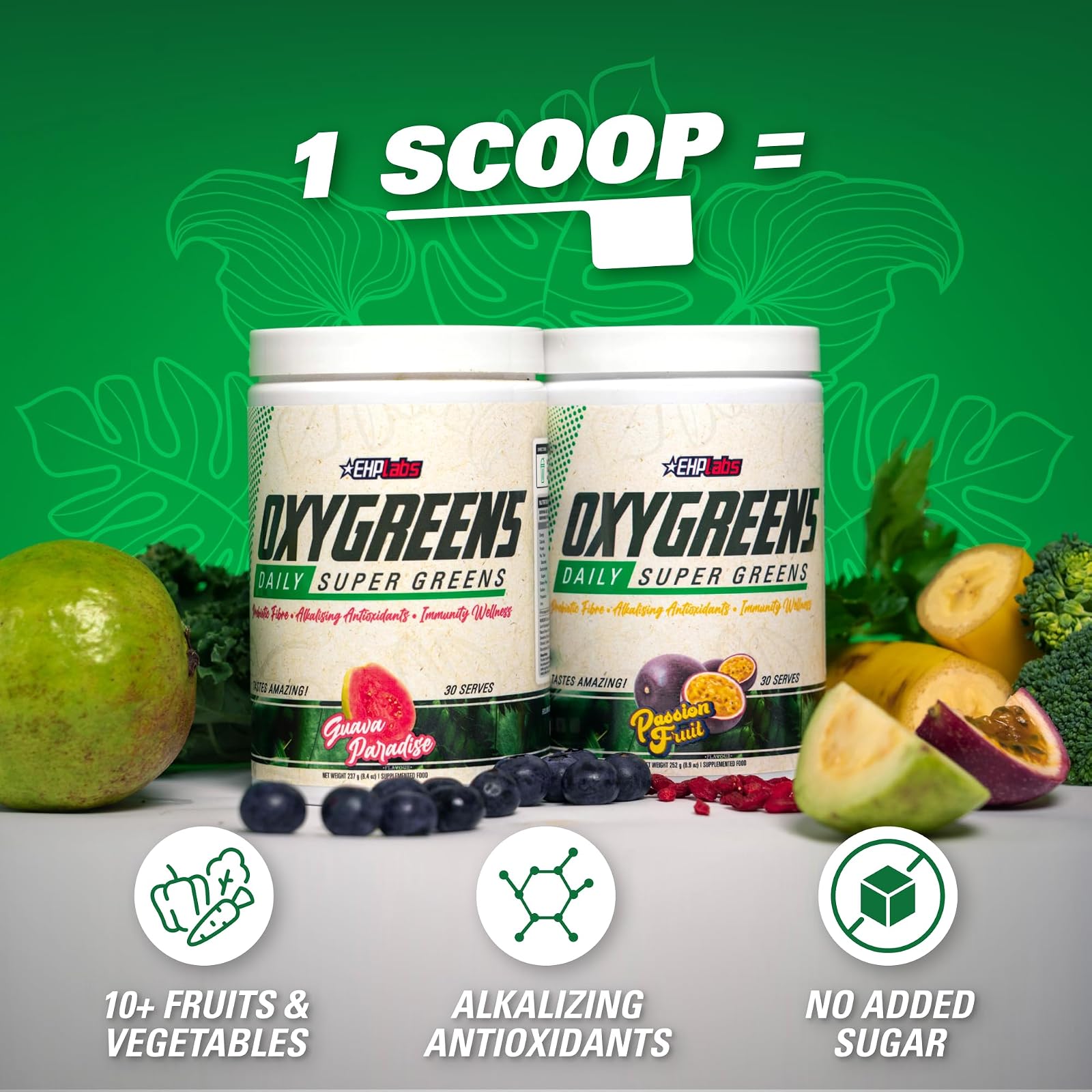 Nutrient-rich spirulina super greens