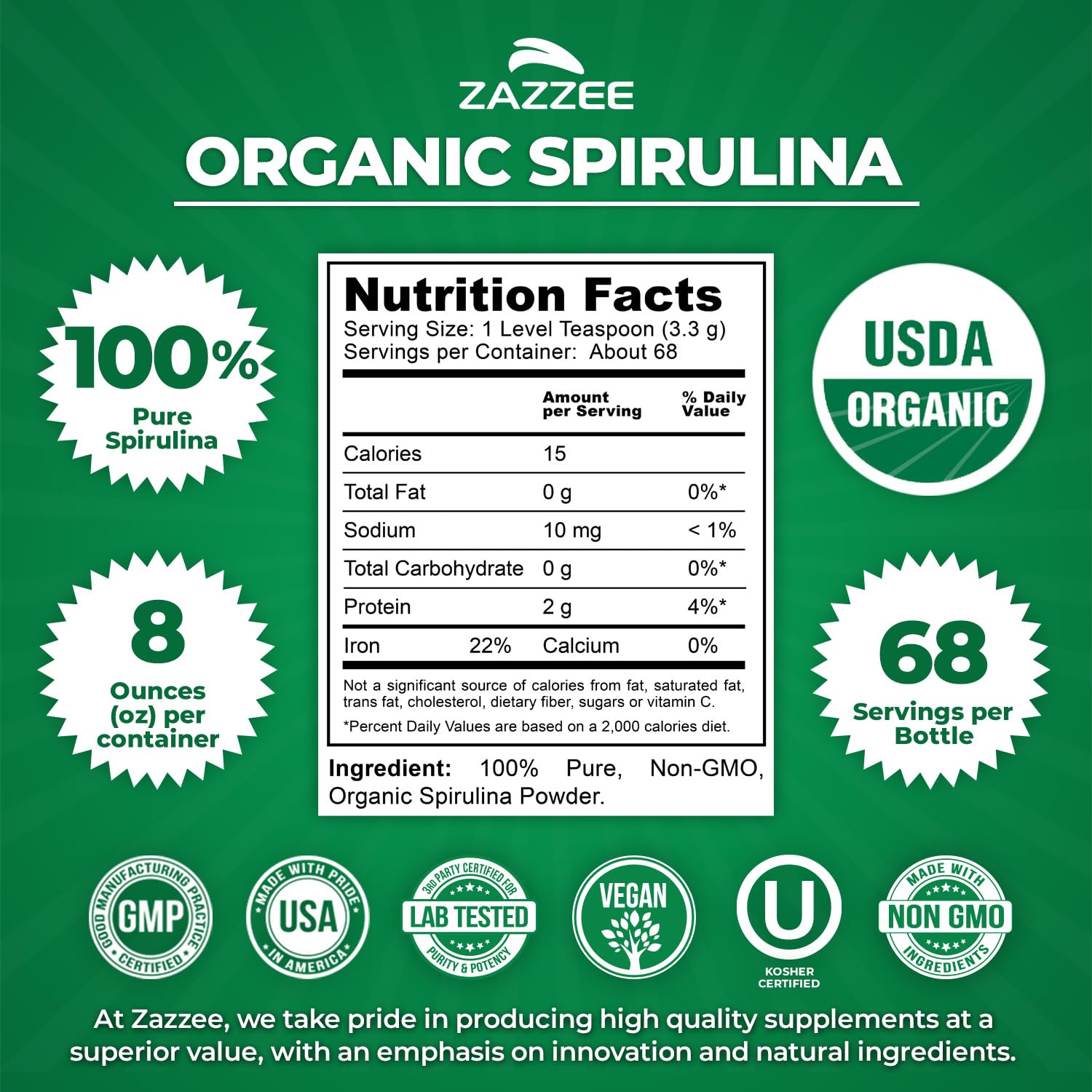 nutrient-rich spirulina superfood supplement