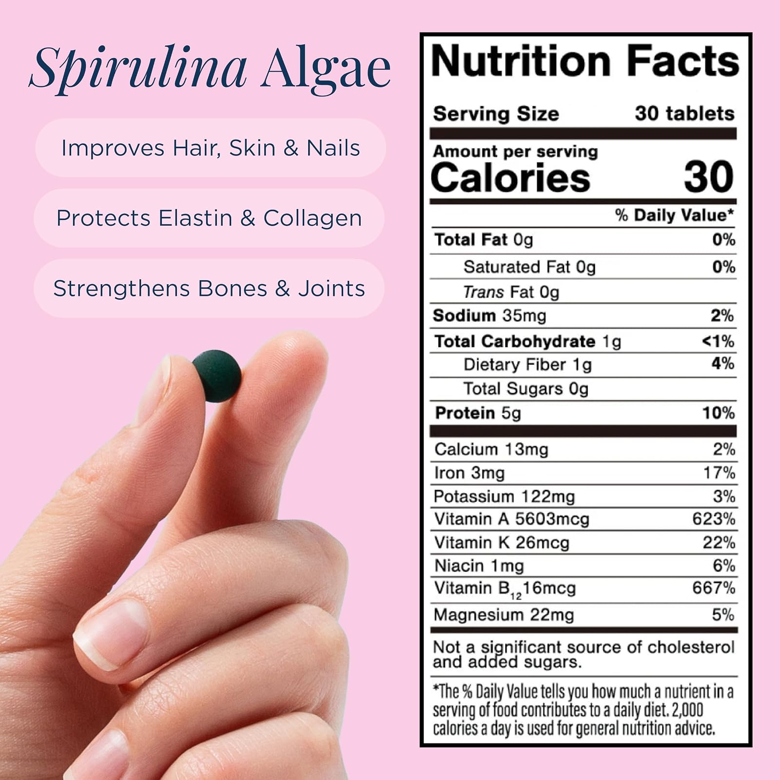 nutrient-rich spirulina supplement capsules