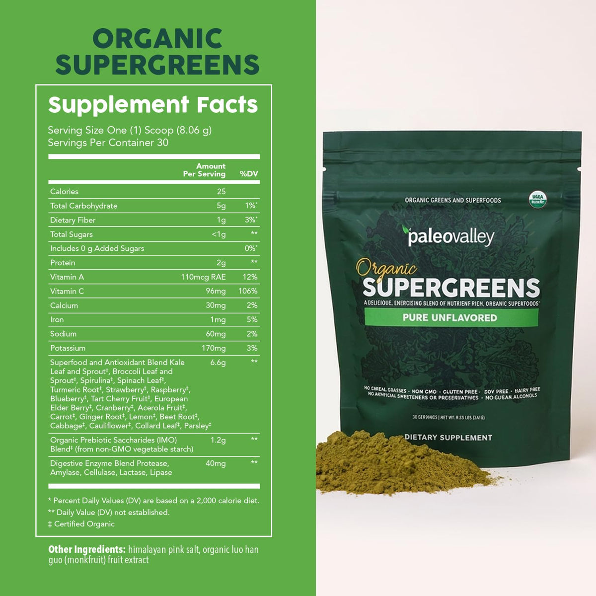 nutrient-rich supergreens for energy