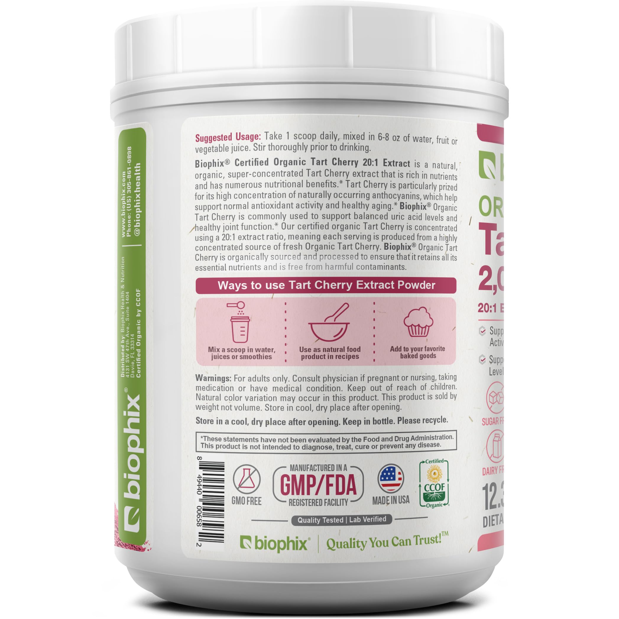 nutrient-rich tart cherry superfood powder