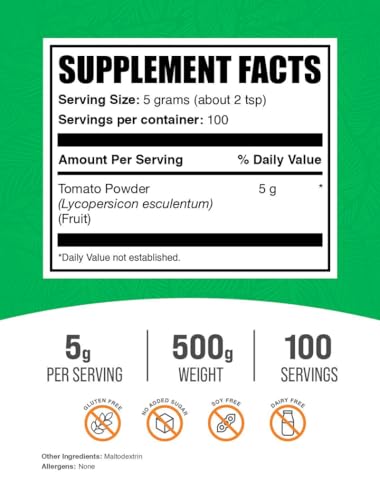 Nutrient-rich tomato powder supplement