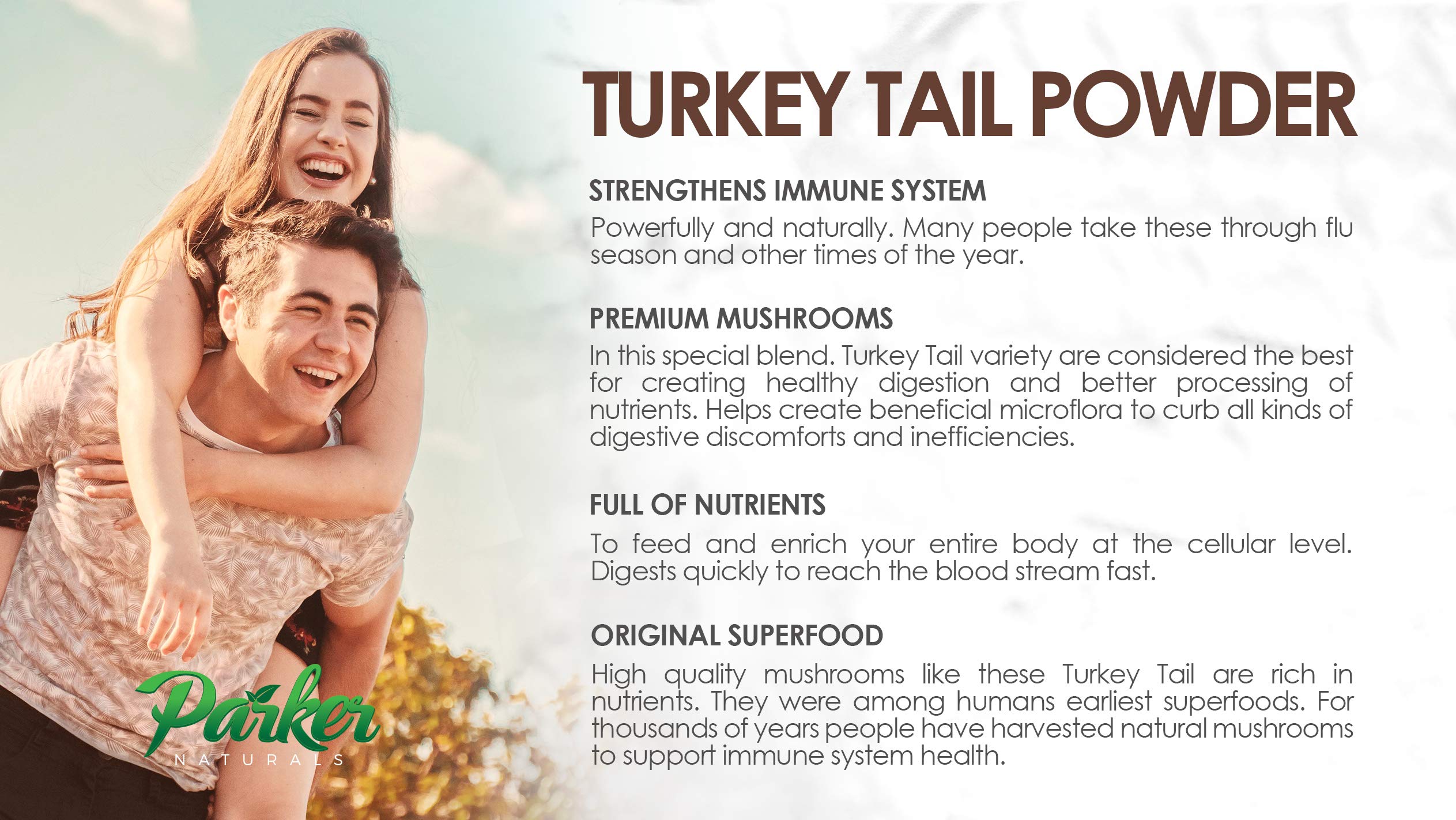 nutrient-rich turkey tail mushroom powder