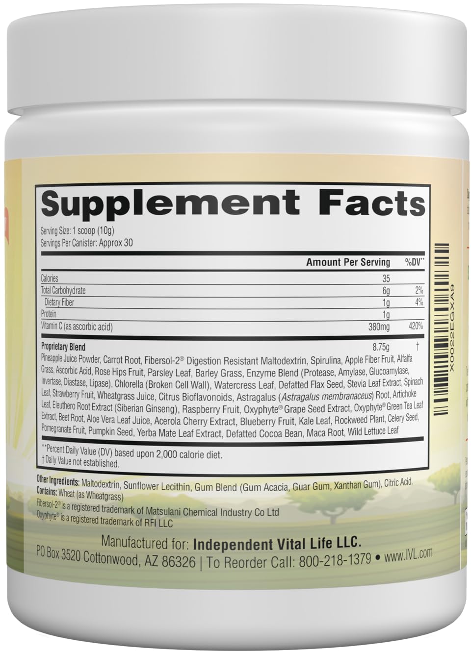 Nutrient-rich vitamin and mineral blend