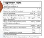 Nutrient-rich vitamin b complex supplement