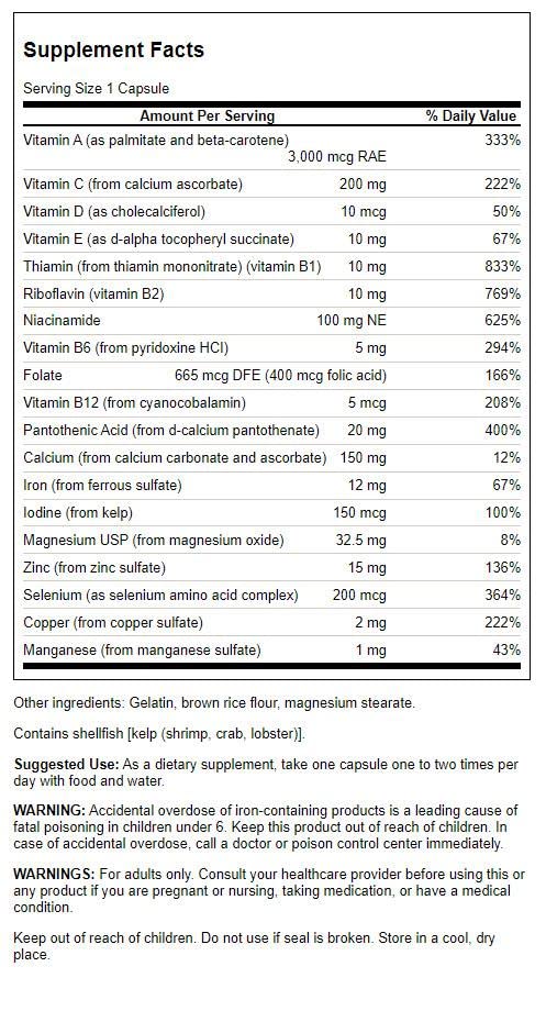 nutrient-rich vitamin capsules for health
