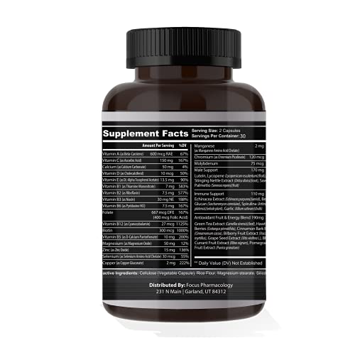 Nutrient-rich vitamins for men's health