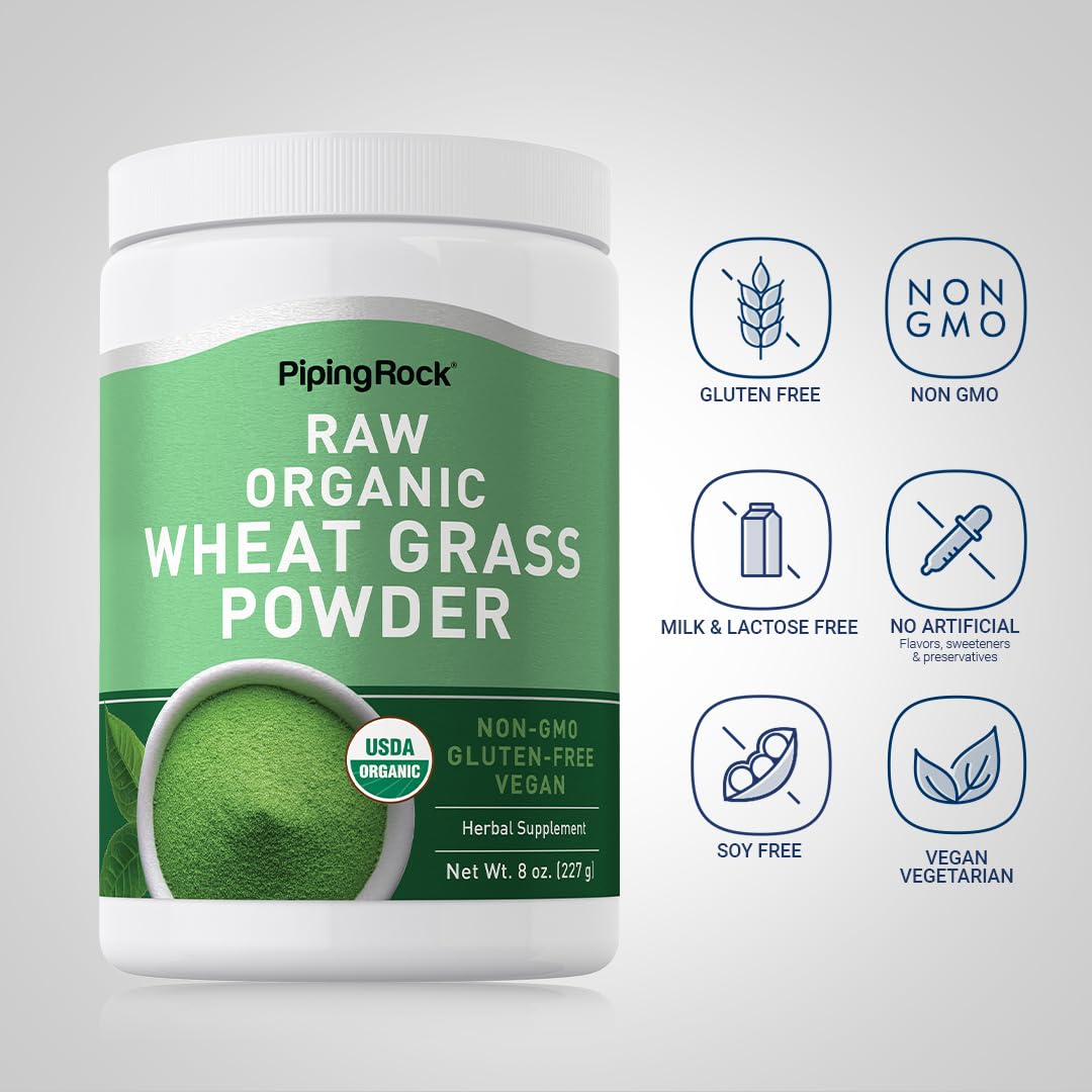 nutrient-rich wheatgrass powder supplement