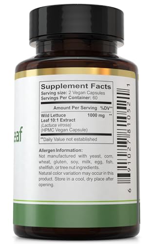 nutrient-rich wild lettuce capsules