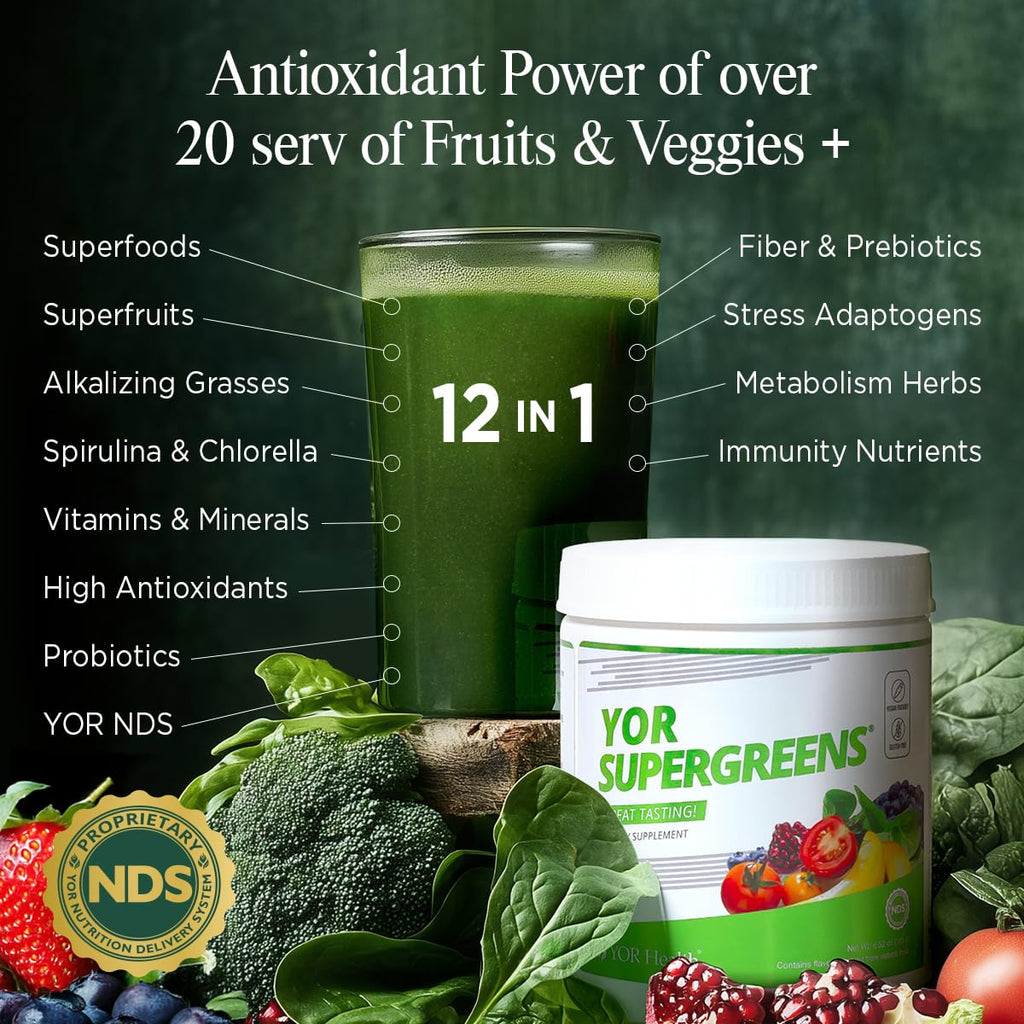 nutrient-rich YOR Supergreens blend