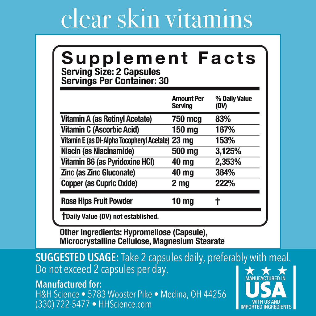 nutrients for radiant skin and acne