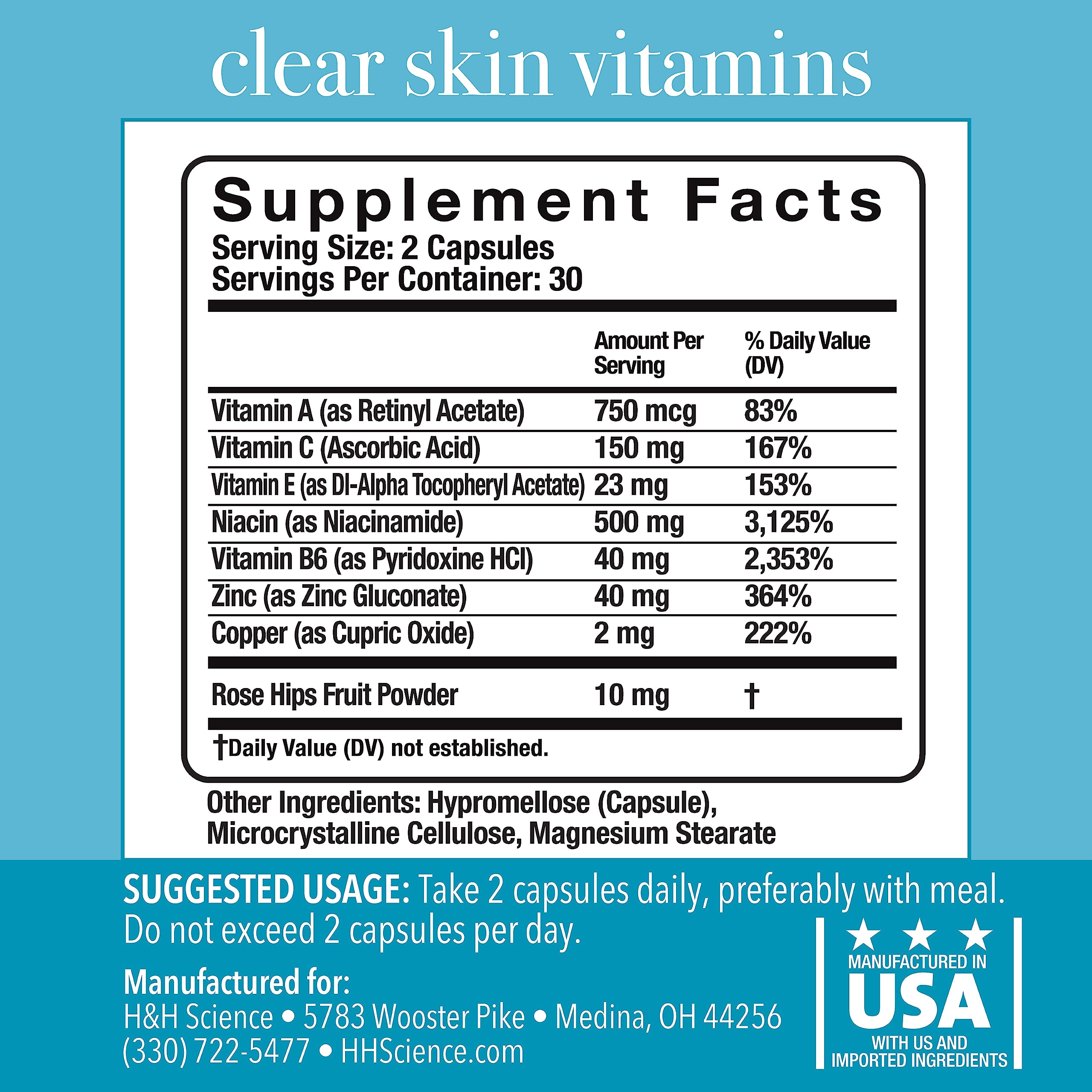 nutrients for radiant skin and acne