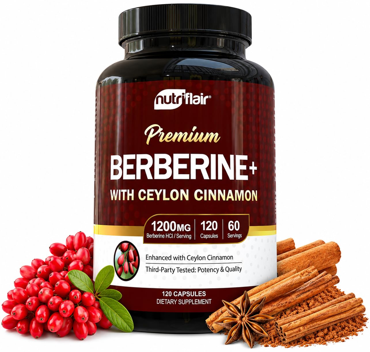NutriFlair berberine HCl capsules