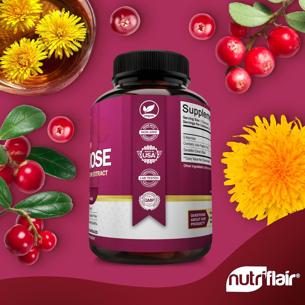 NutriFlair D-Mannose 1500 mg capsules