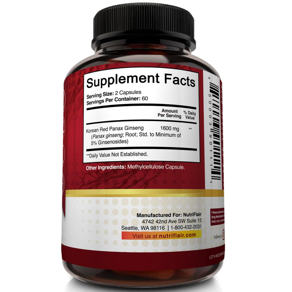 NutriFlair ginseng for active lifestyle