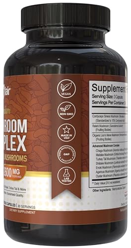 NutriFlair mushroom capsules for wellness