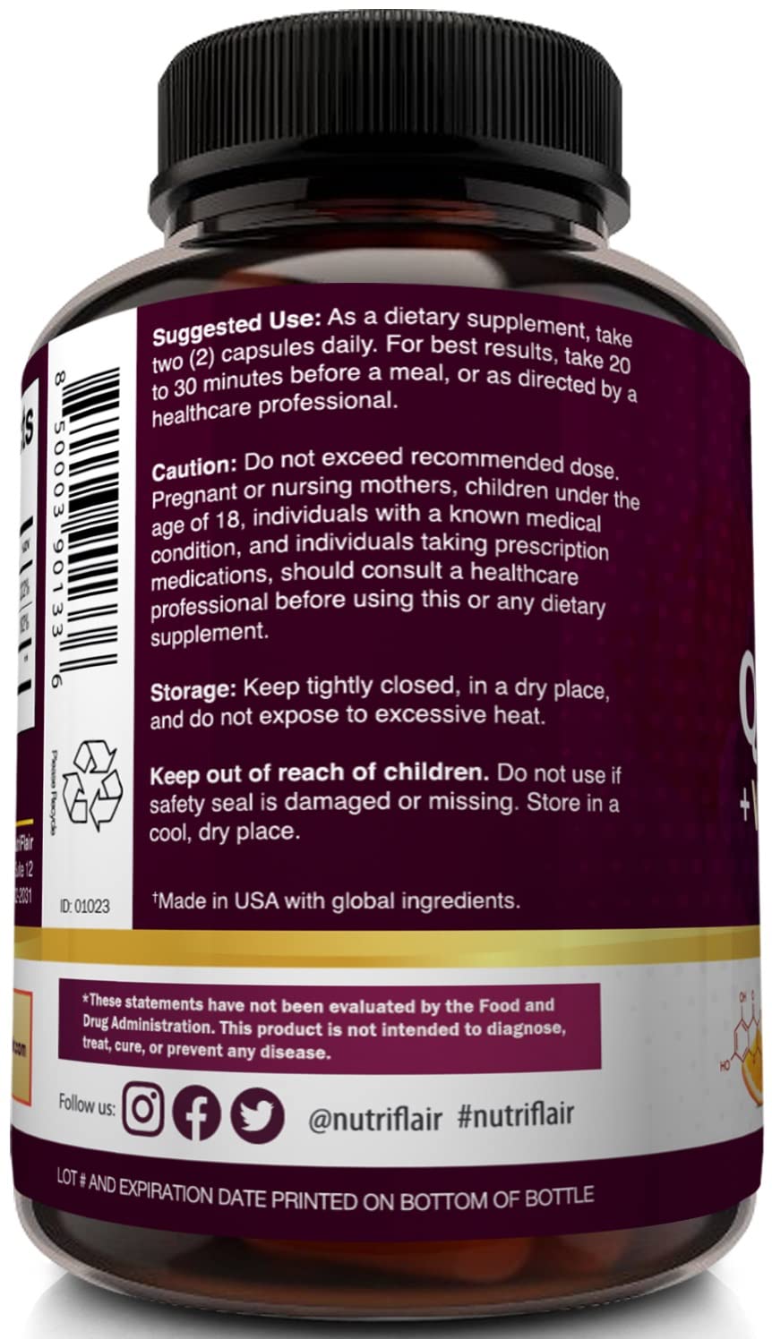 NutriFlair quercetin for antioxidant benefits