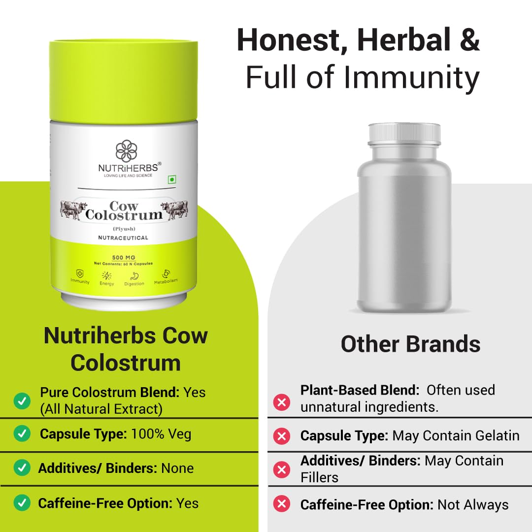 Nutriherbs Cow Colostrum for better gut health
