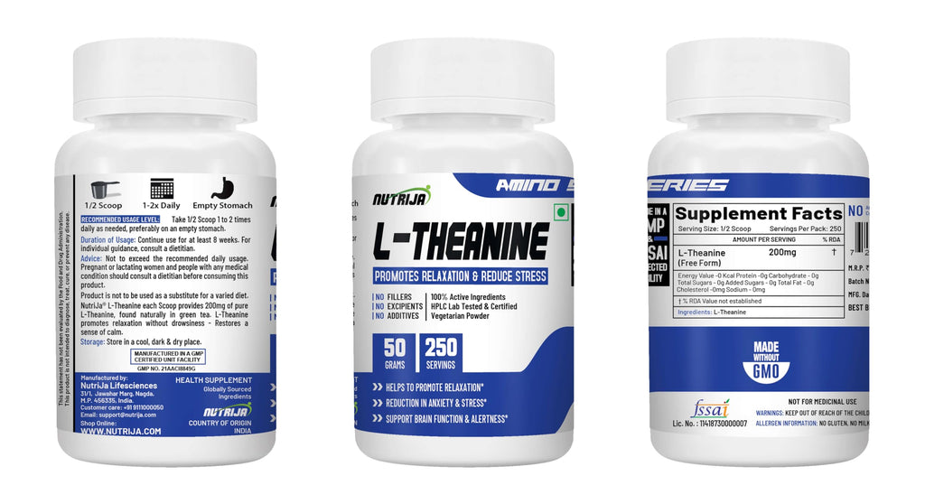NutriJa L-Theanine for enhanced mood