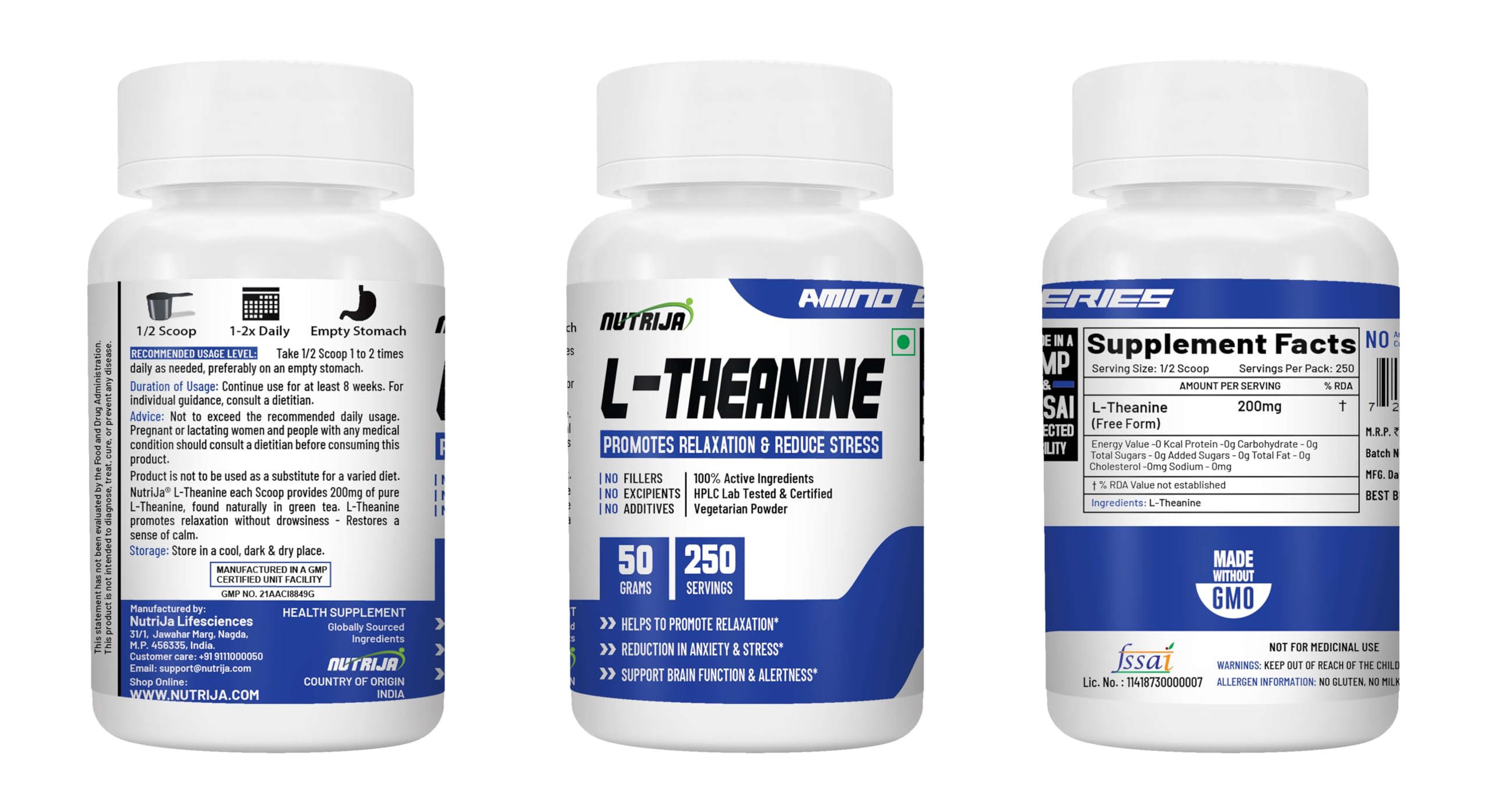 NutriJa L-Theanine for enhanced mood