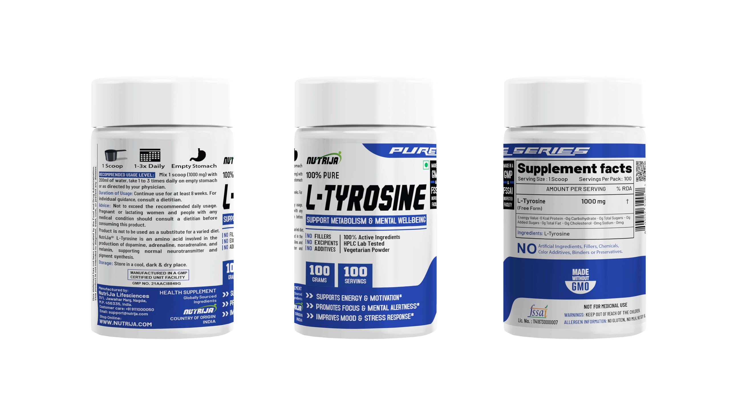 NutriJa L-Tyrosine for mood enhancement