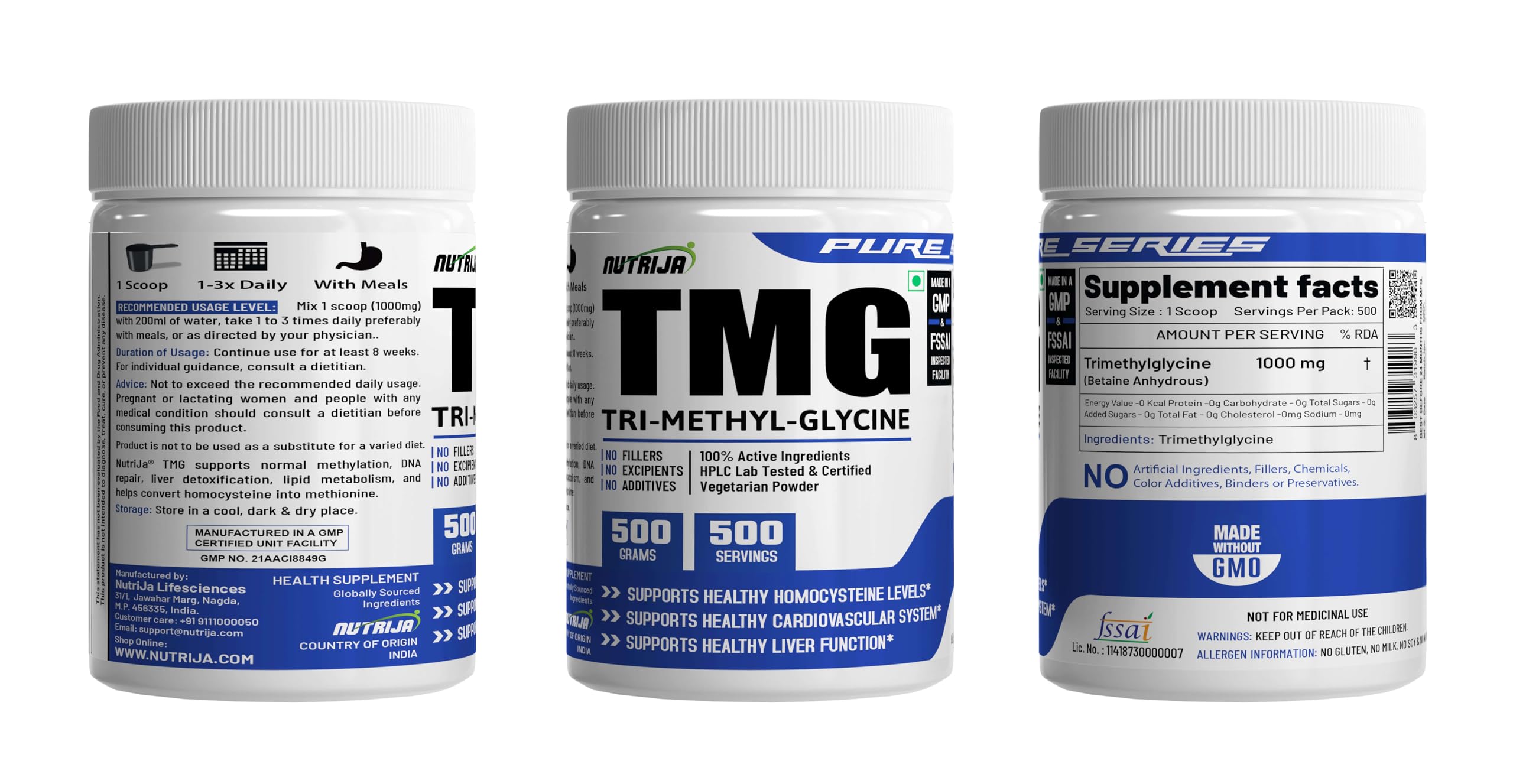 NutriJa Trimethylglycine for better digestion