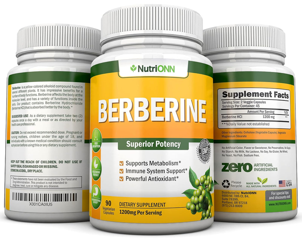 NutriONN berberine capsules for vitality