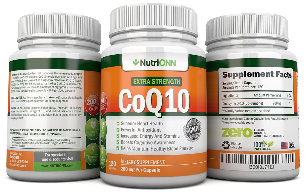 NutriONN coq10 antioxidant benefits