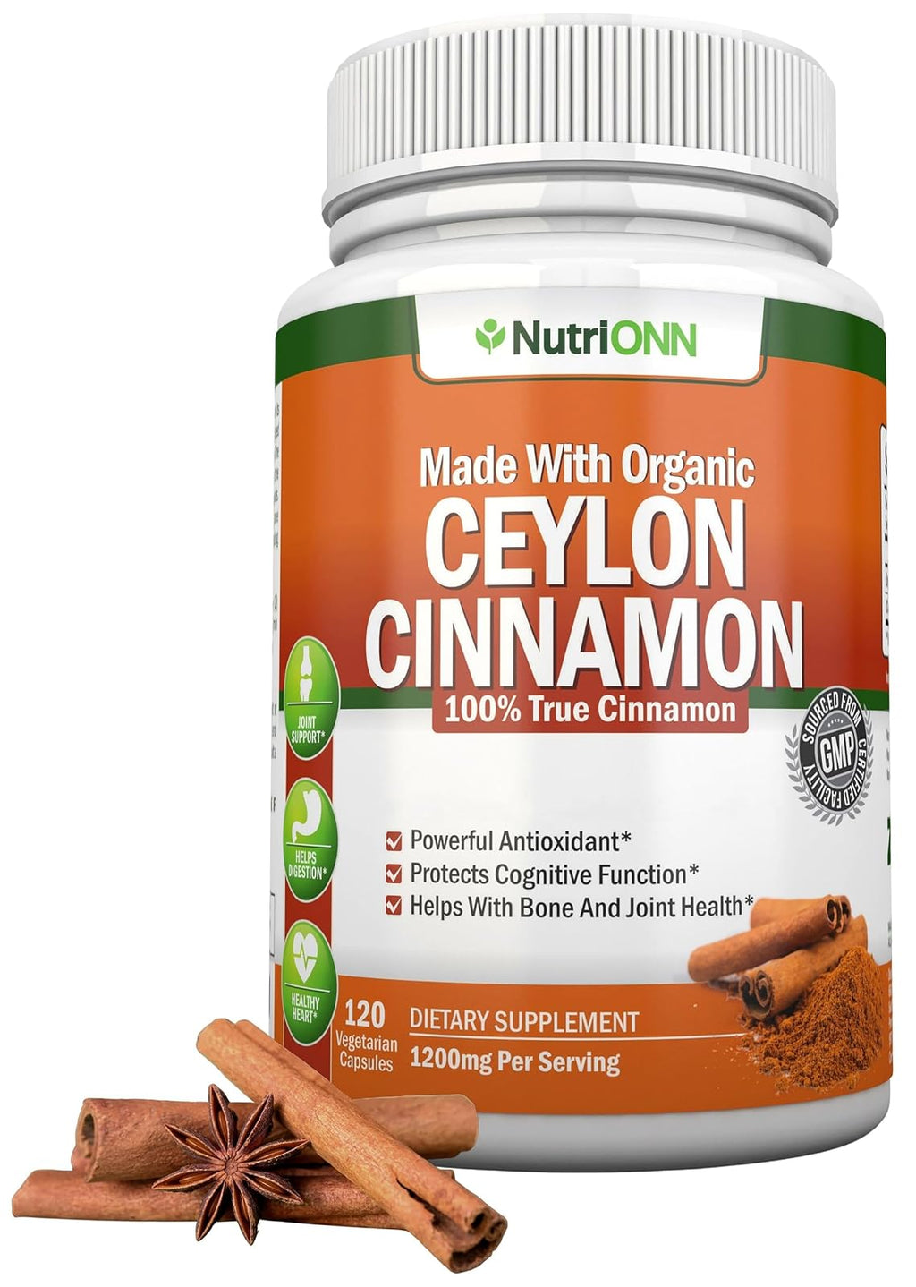 NutriONN organic ceylon cinnamon capsules