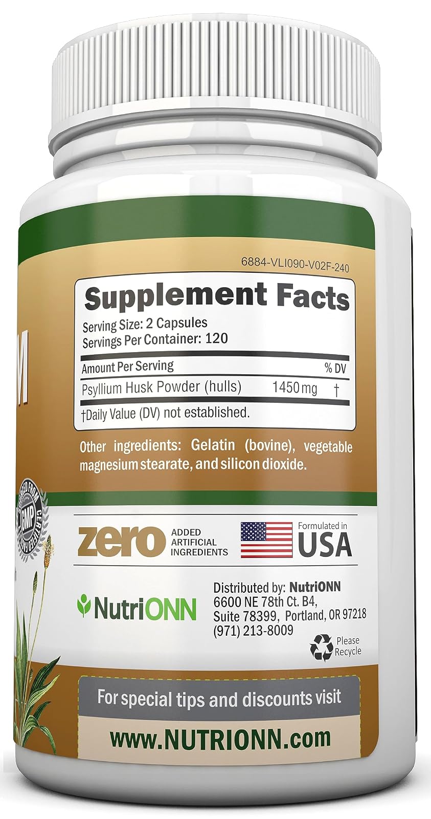 NutriONN psyllium husk benefits