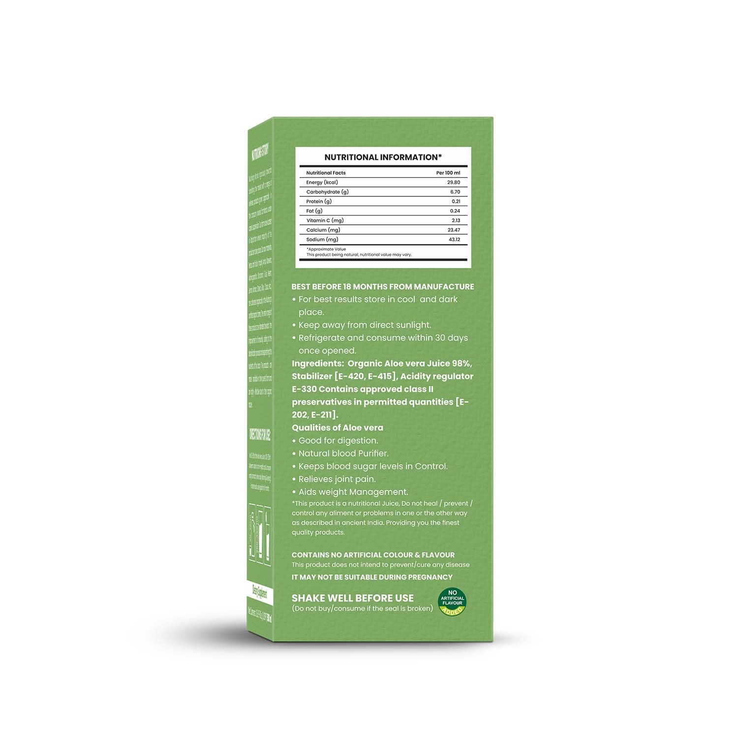 Nutriorg aloe vera for hydration