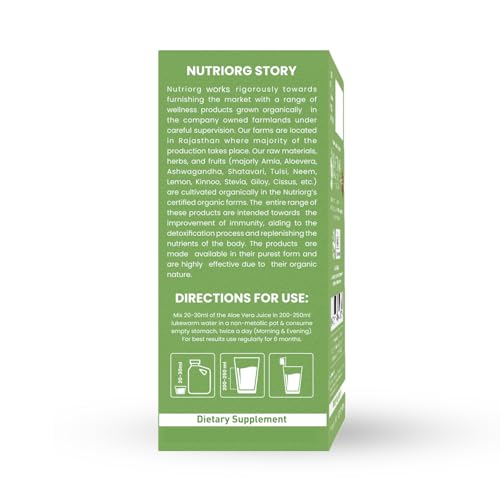 Nutriorg aloe vera for natural healing