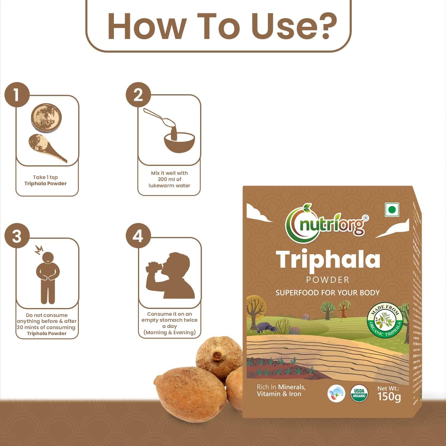 Nutriorg triphala for holistic health