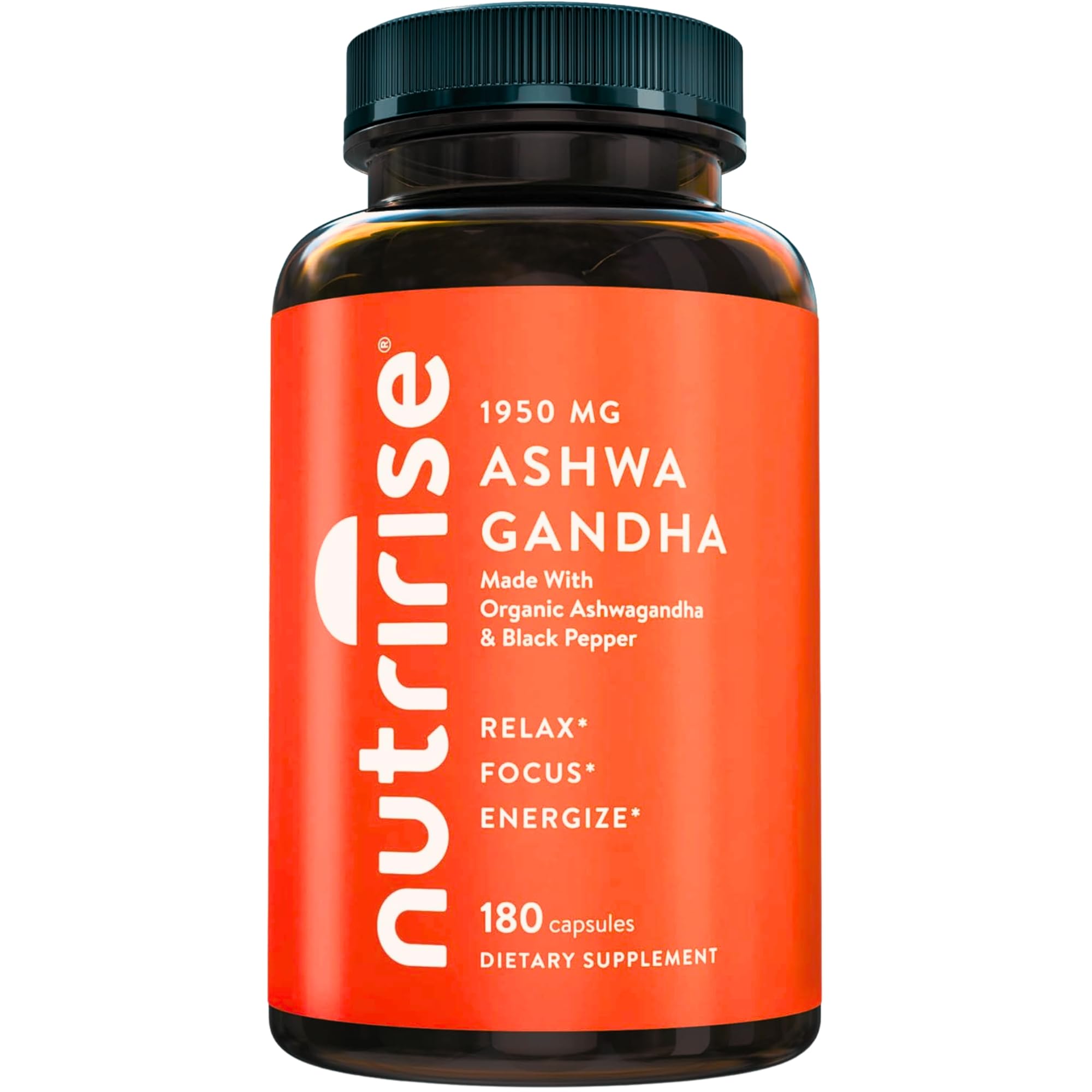NutriRise ashwagandha capsules for stress relief