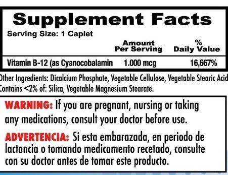 Nutrisalud Vitamin B12 daily supplement