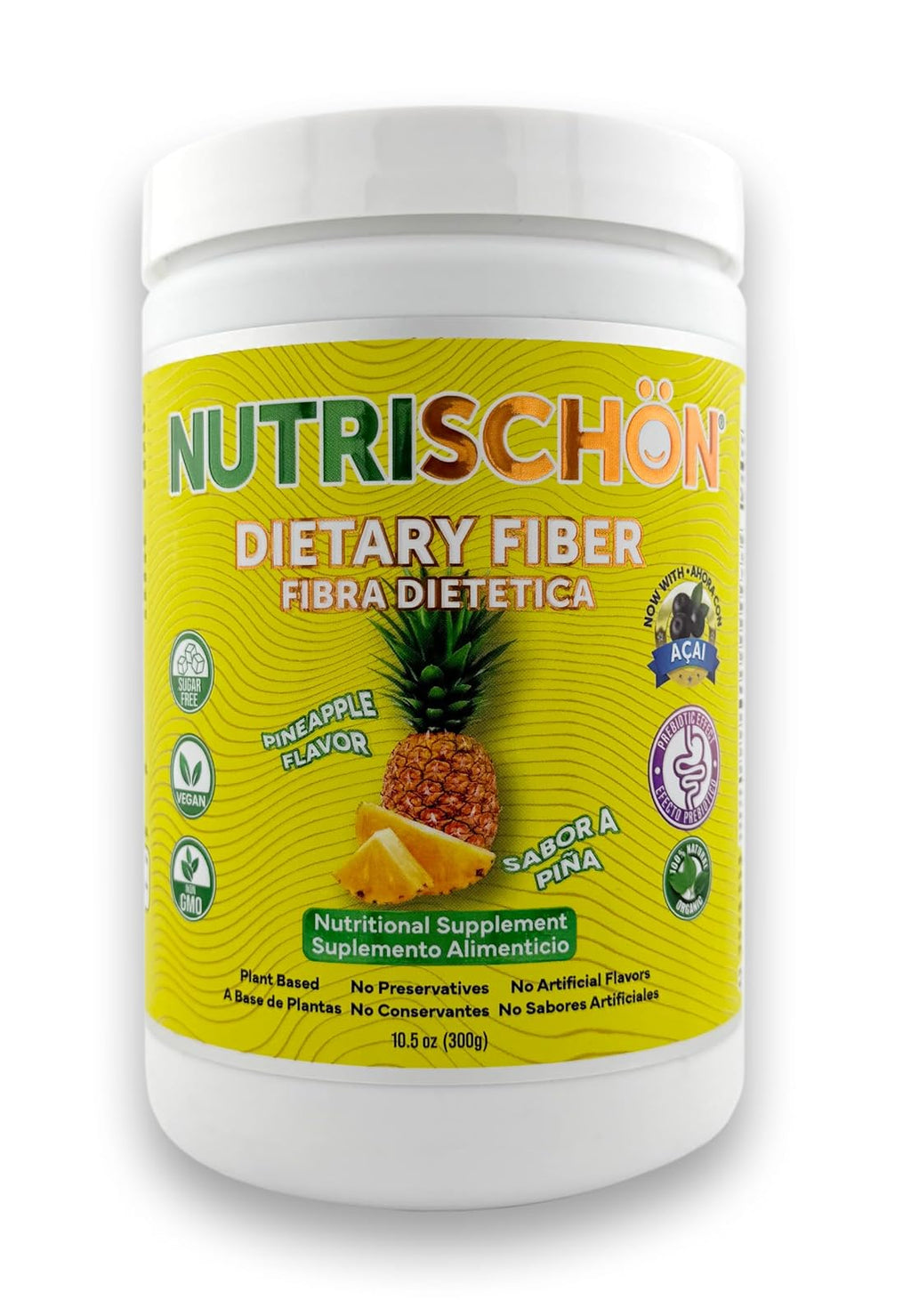 NUTRISCHON dietary fiber supplement pineapple