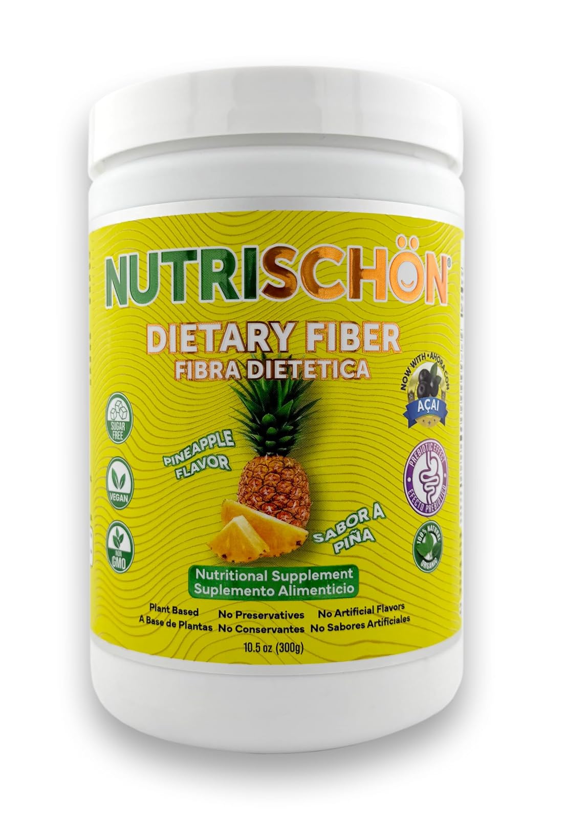 NUTRISCHON dietary fiber supplement pineapple