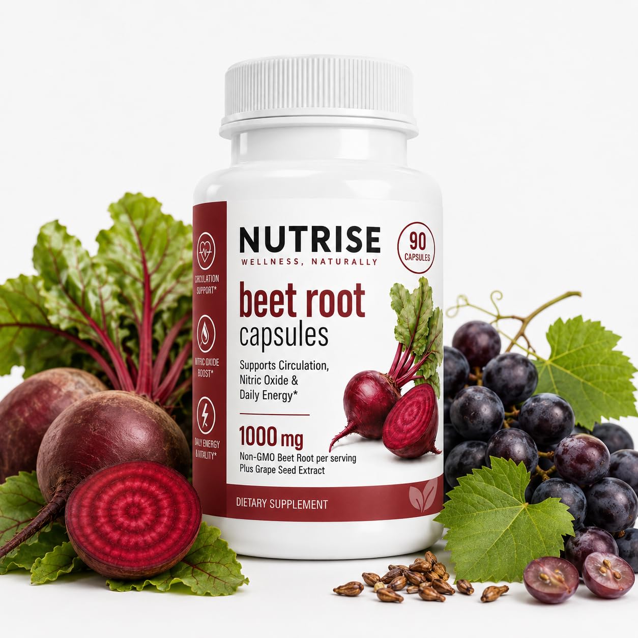 Nutrise beetroot capsules for energy